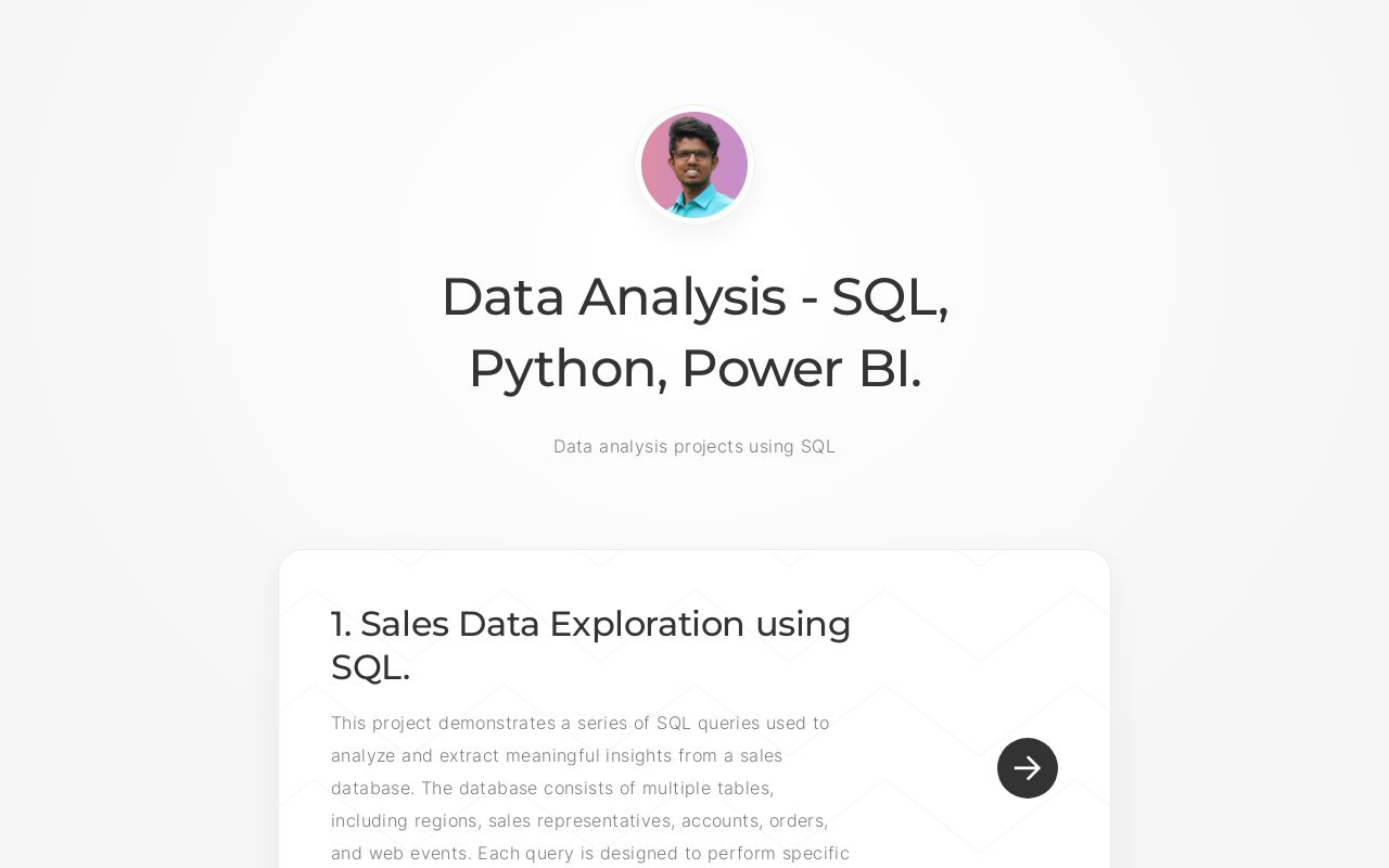 Data analysis - SQL